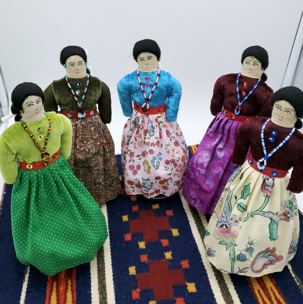 Traditional Navajo Dress Doll – Navajo Jewelry and Crafts